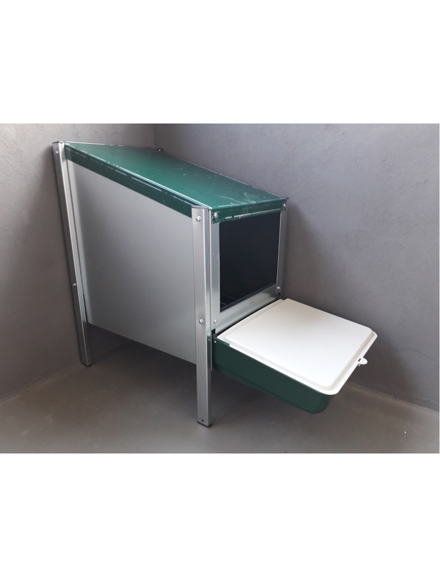 Tojóláda 1 rekeszes fém tojóláda a tojások biztonságáért.